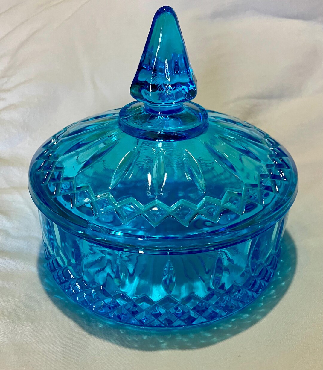 Mid Century Indiana Glass Princess Candy Dish With Lid - Etsy
