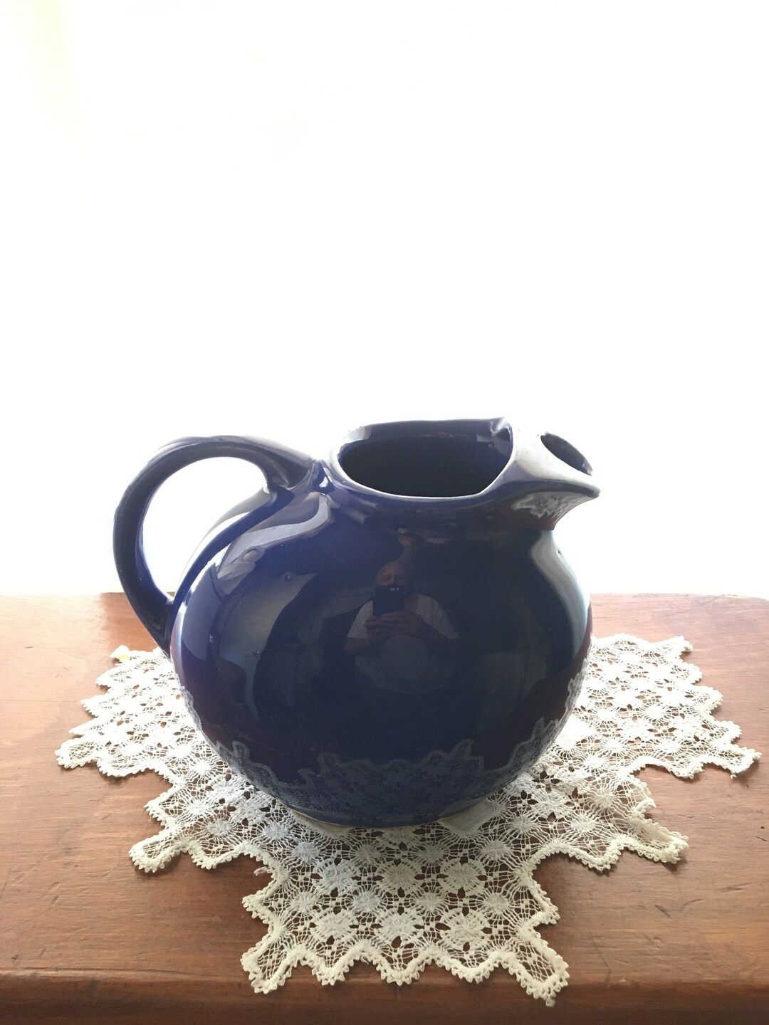 U.S.A. Cobalt Blue Small Pitcher - Etsy