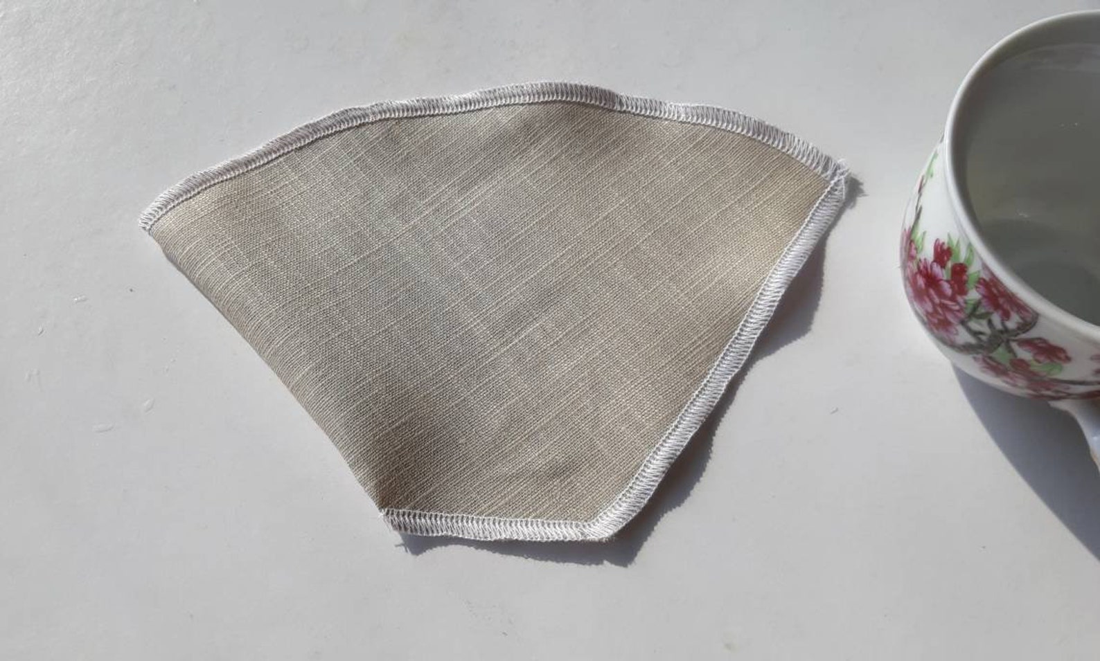 Reusable Coffee Filters Made of Linen Beige/ Fabric Filter for Coffee ...