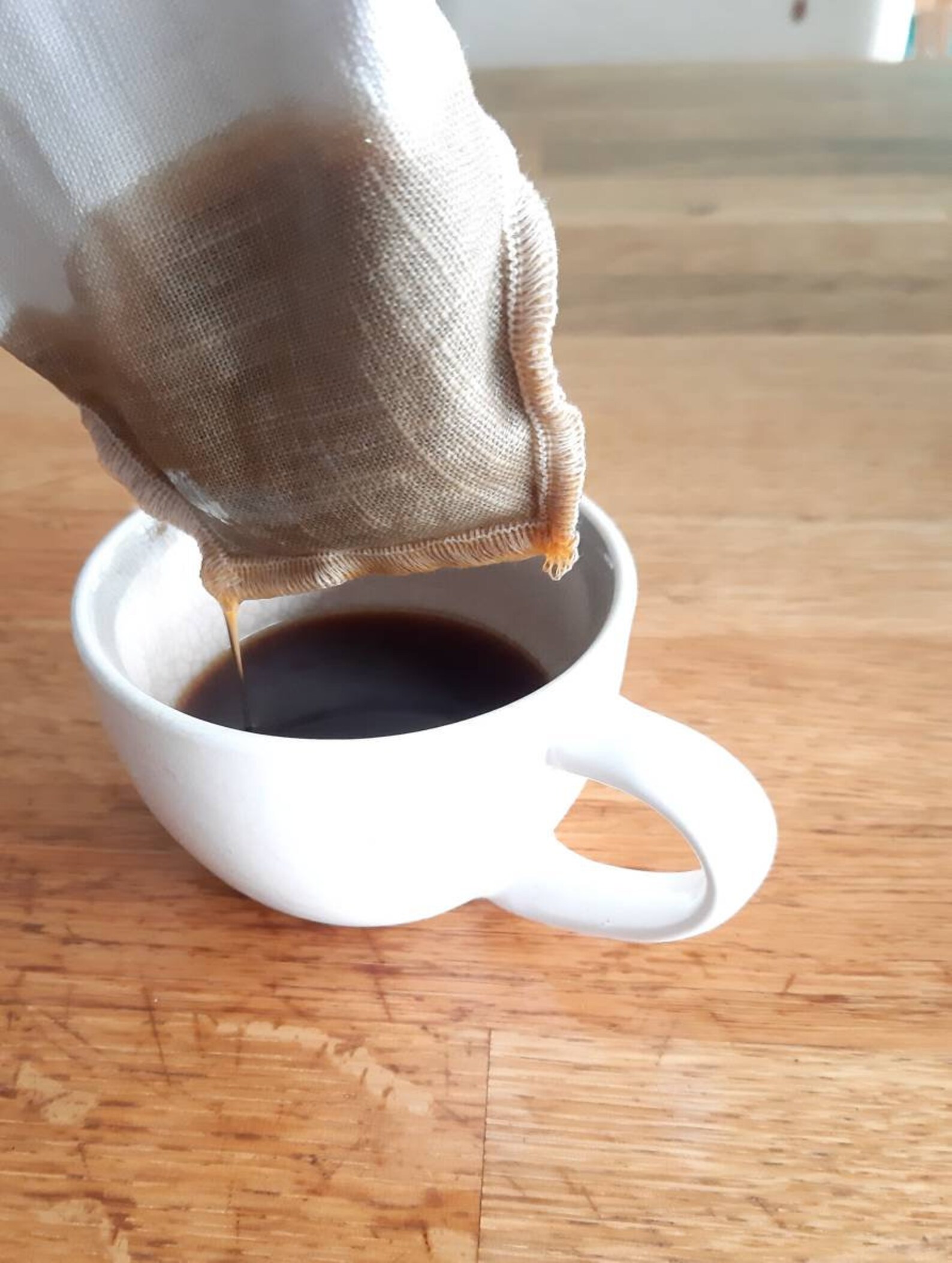 Reusable Coffee Filters Made of Linen Beige/ Fabric Filter for Coffee ...