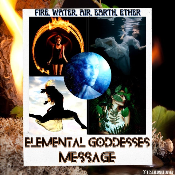 A Channeled Message From the Elemental Goddesses fire Water - Etsy