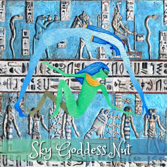 A Channeled Message From the Egyptian Sky Goddess Nut sky and | Etsy