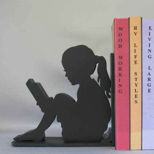 READER GIRL BOOKEND More Reader Kids Available - Etsy