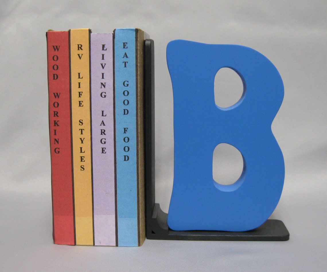GIANT LETTER BOOKEND Any Letter Color Choices Available | Etsy