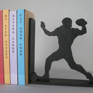 FOOTBALL QUARTERBACK Bookend Finished on Both Sides for Right or Left ...