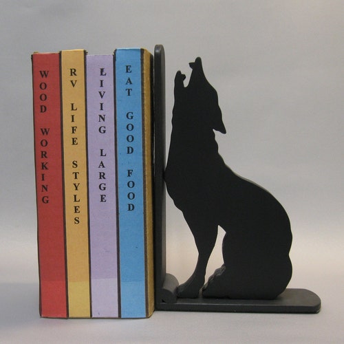 WOLF BOOKEND Traditional Design Standing Wolf Also - Etsy