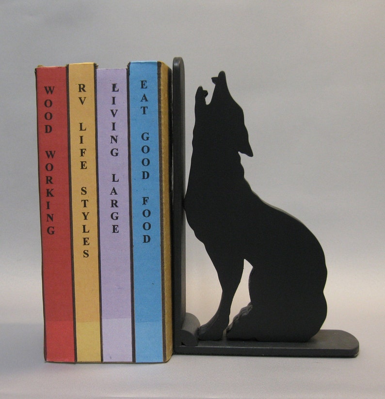 WOLF BOOKEND Traditional Design Standing Wolf Also - Etsy