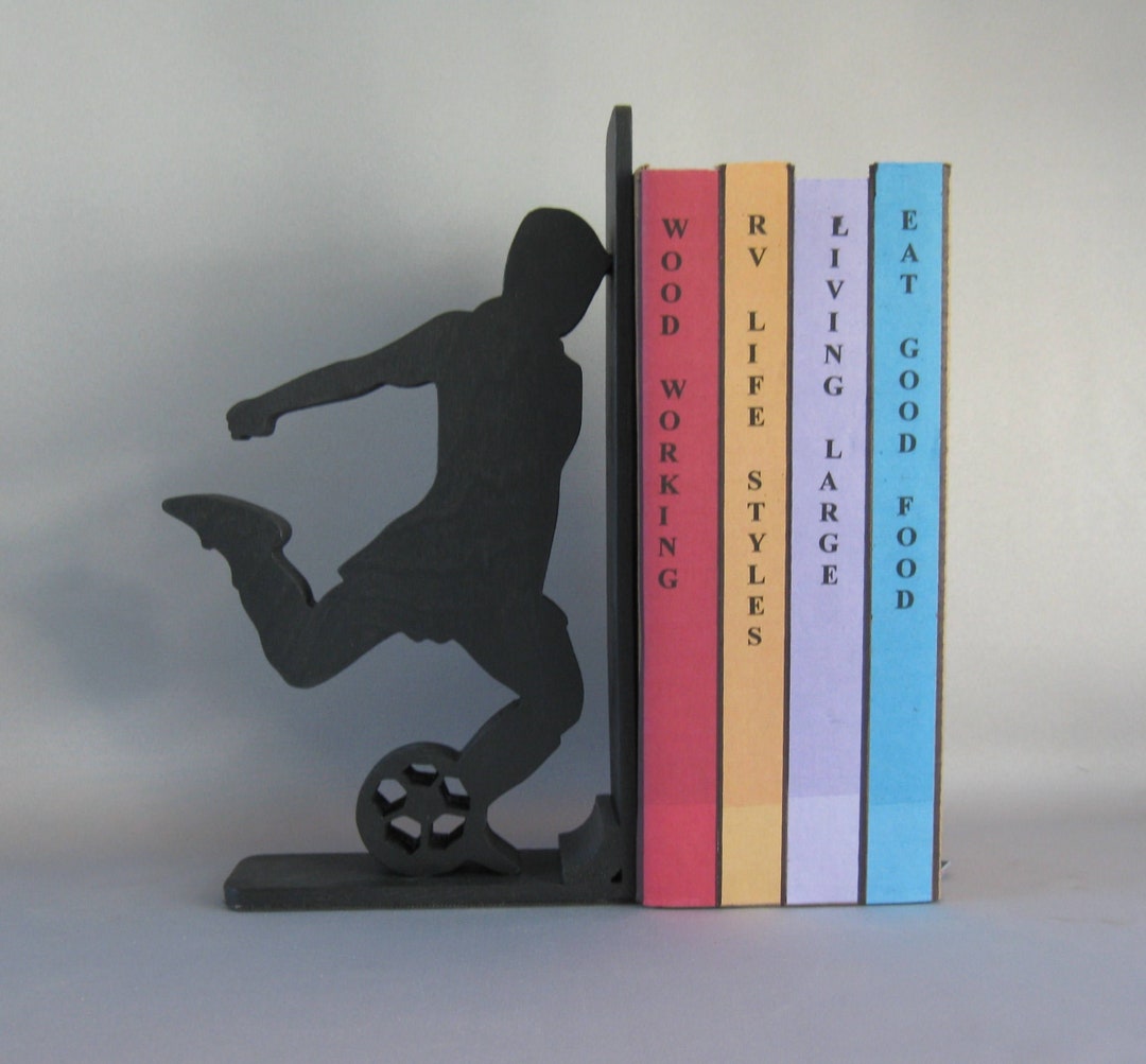 SOCCER THEME BOOKEND More Soccer Bookends Available - Etsy