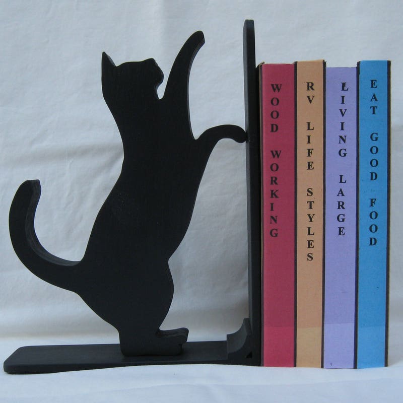 Cat Bookends - Etsy