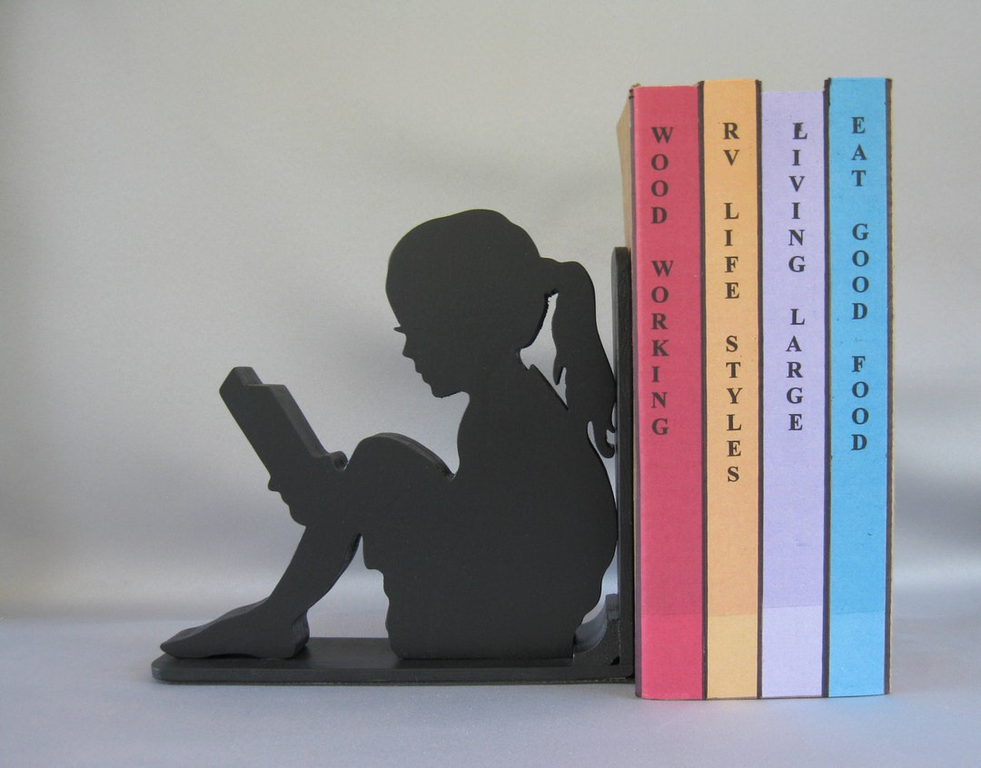 READER GIRL BOOKEND - More Reader Kids Available - Etsy