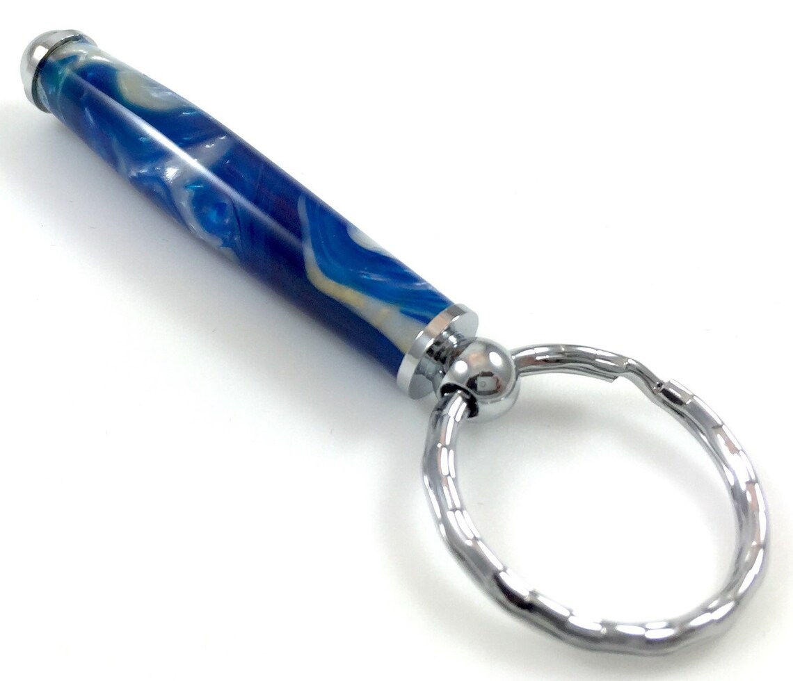 Keychain Blue and White - Etsy
