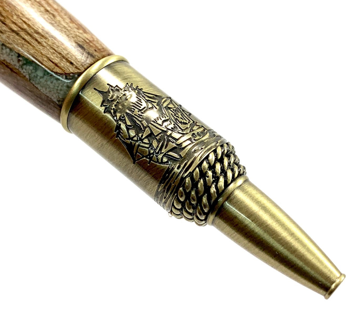 Nautical Ballpoint Pen - Teak Wood, Sand, and Acrylic - Etsy