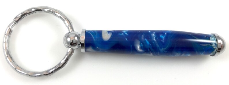 Keychain - Blue and White - Etsy