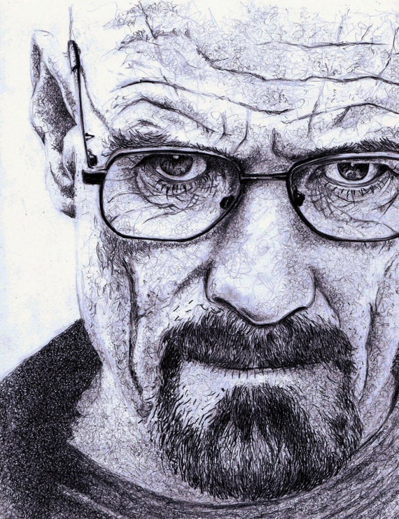 WALTER WHITE Limited Edition Art Print Hand Signed and | Etsy