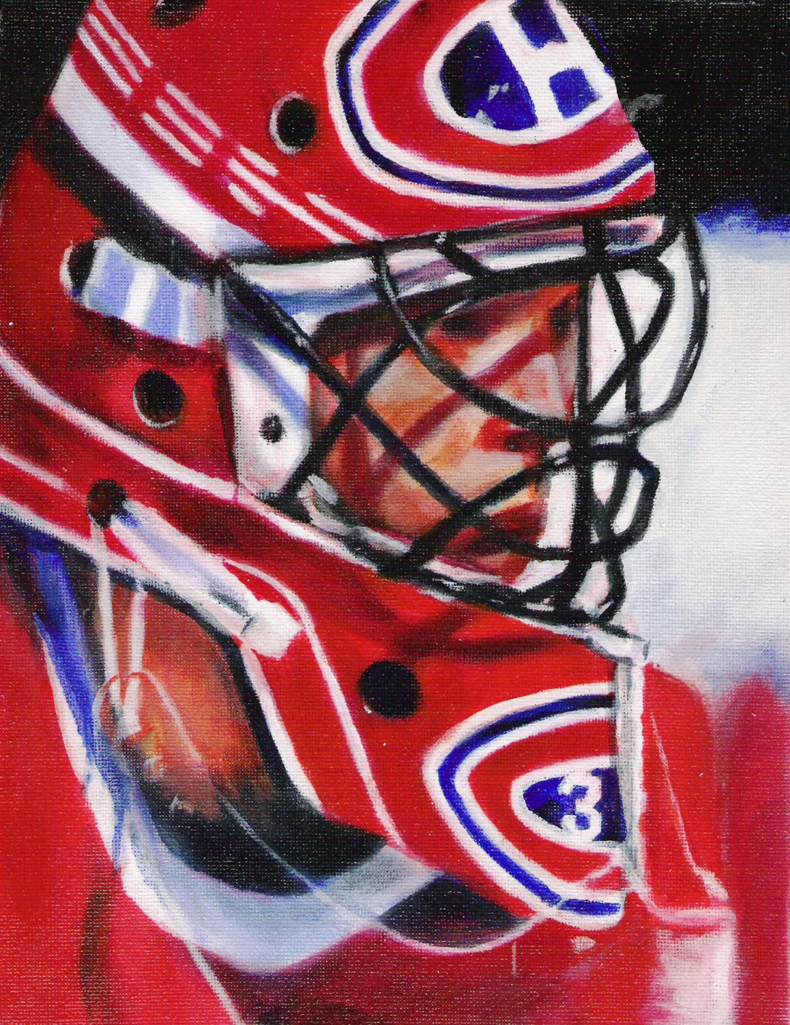 ROY IN RED, Patrick Roy, Limited Edition Art Print Artwork 8&1/2 X 11 ...