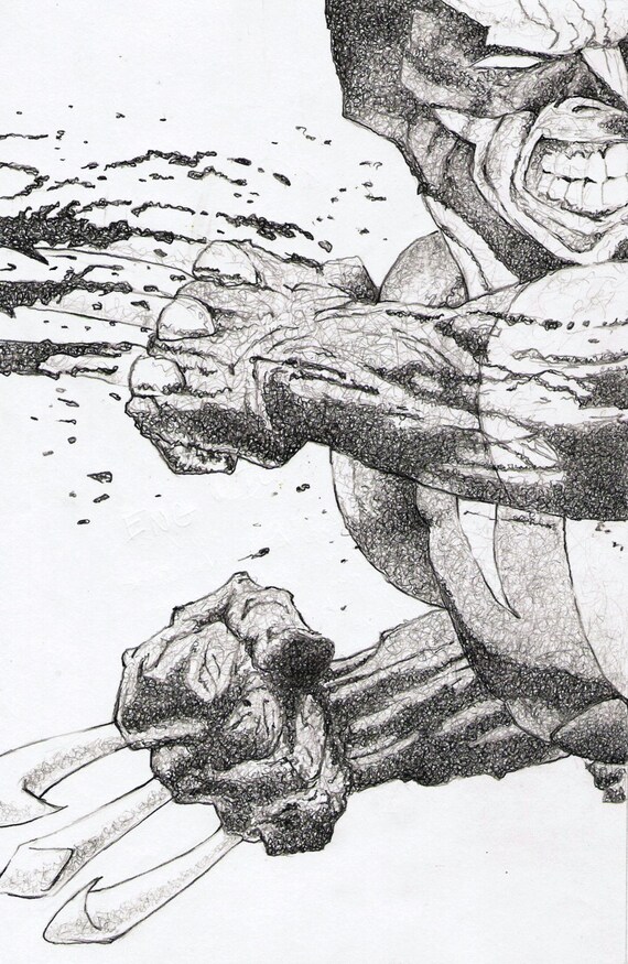 CLAWS Wolverine Limited Edition Art Print Artwork 8&1/2 X 11 - Etsy