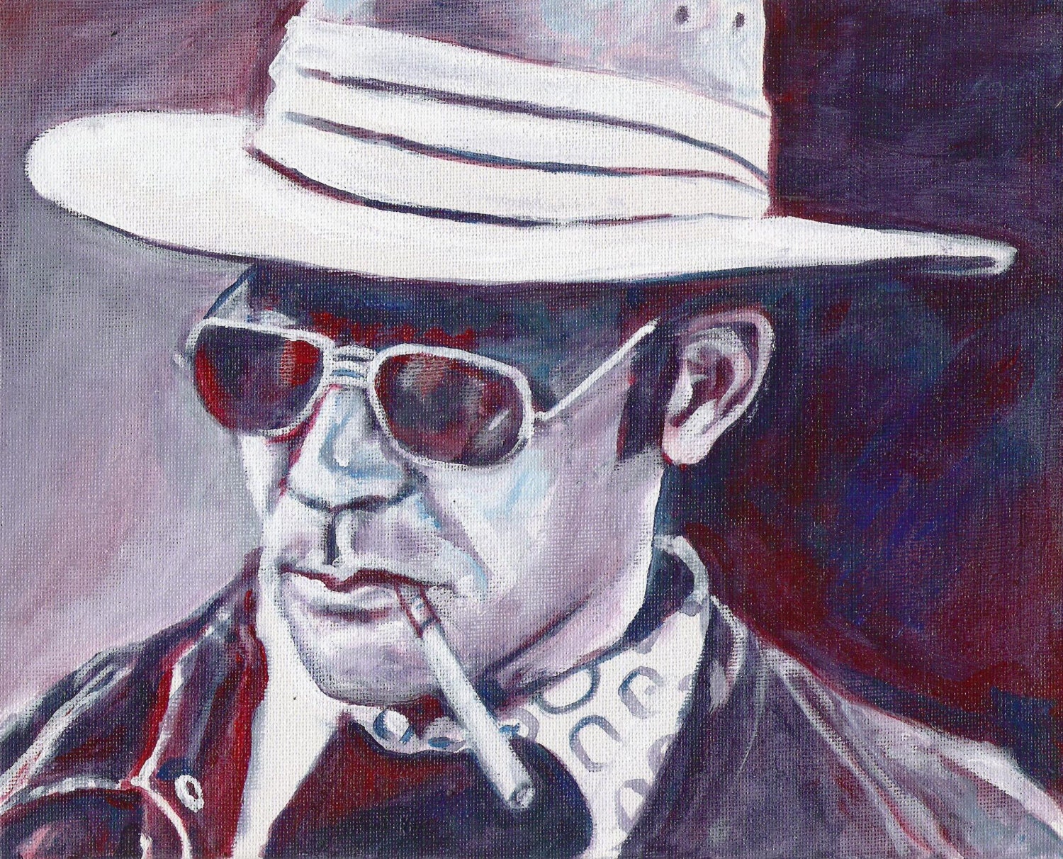 HUNTER S THOMPSON, Limited Edition Art Print Hand Signed and Numbered 8 ...