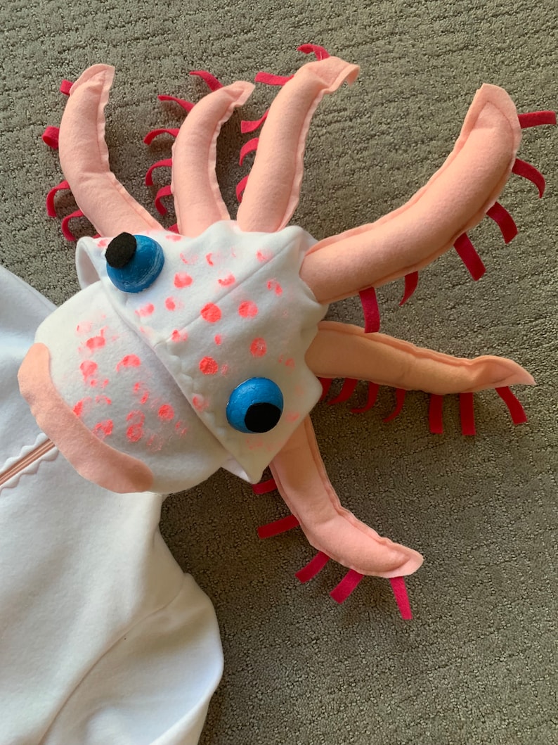 Axolotl Costume Salamander Costume Lizard Costume Amphibian - Etsy