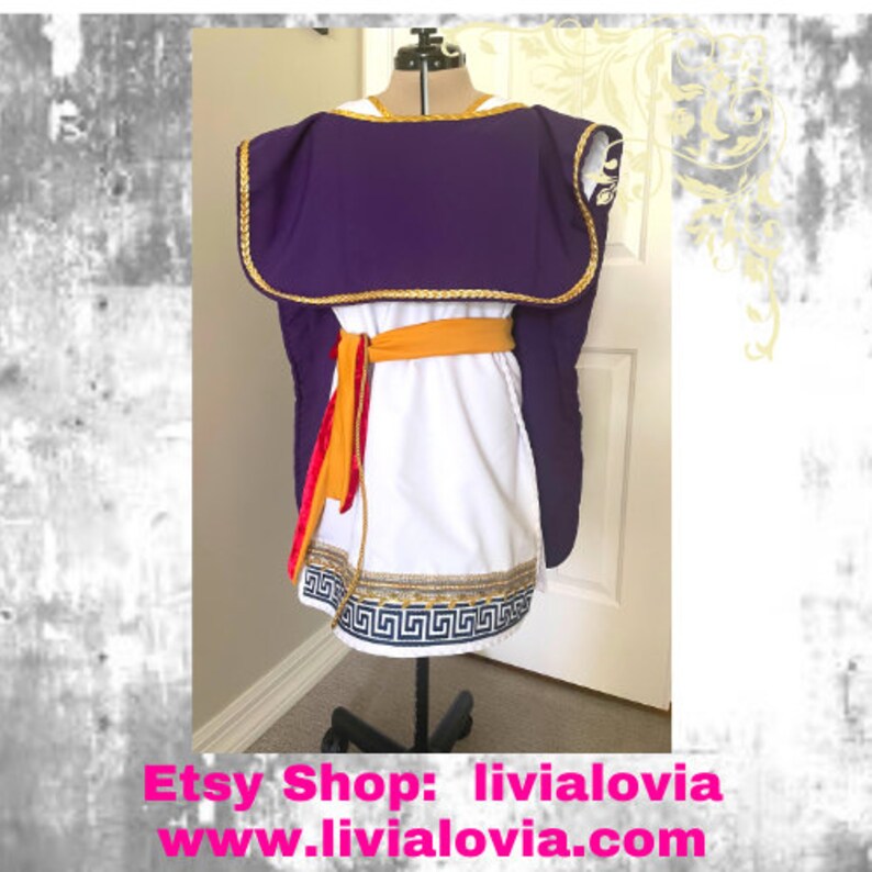 Greek Costume, Roman Emperor Costume, Toga, Caesar Costume, Ancient ...