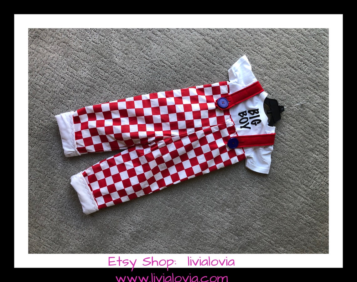 Checkered Overall Costume - Etsy