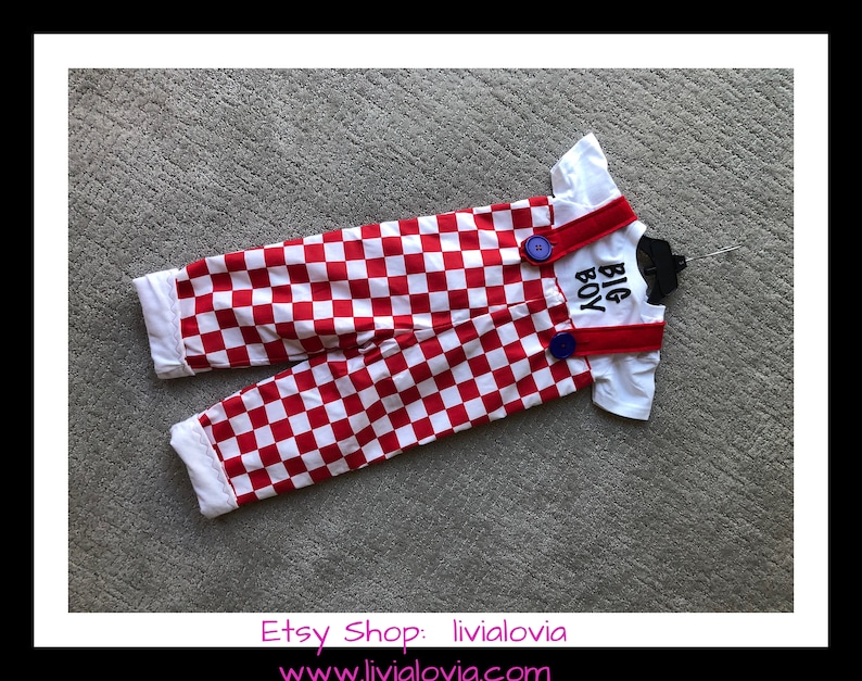 Checkered Overall Costume - Etsy