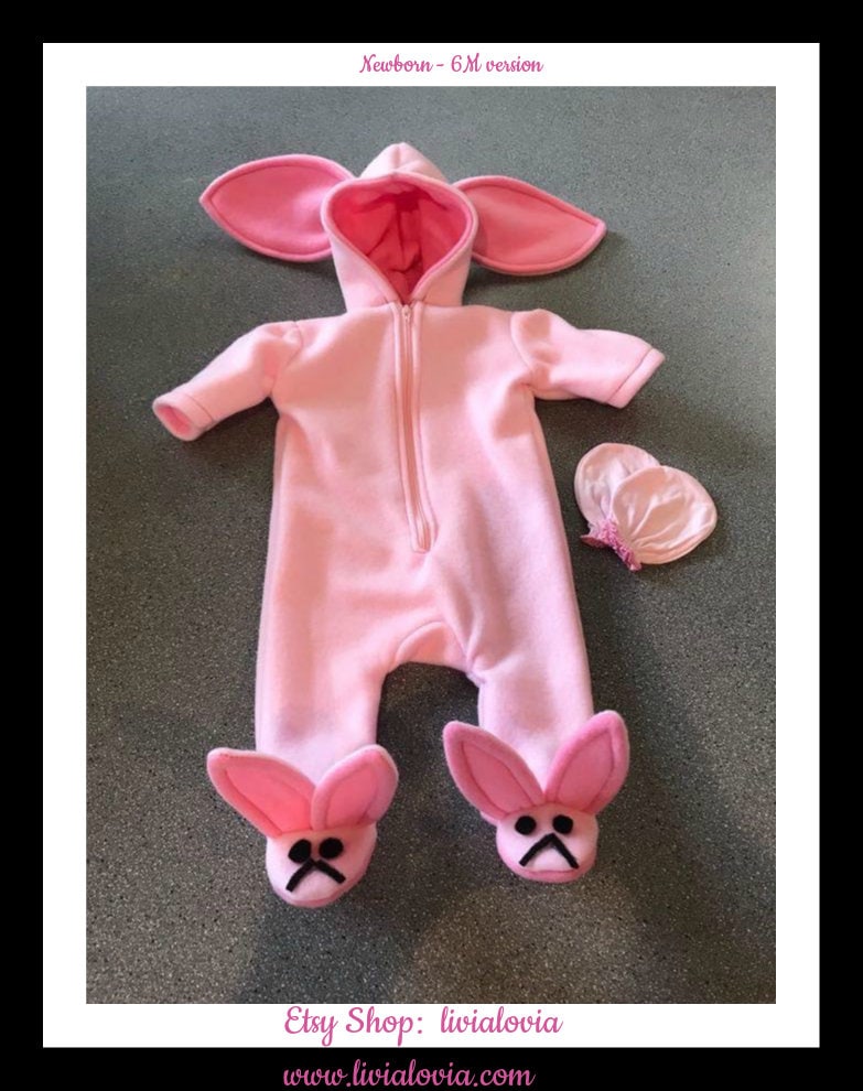 A Christmas Story Pink Bunny Costume A Christmas Story Pink | Etsy