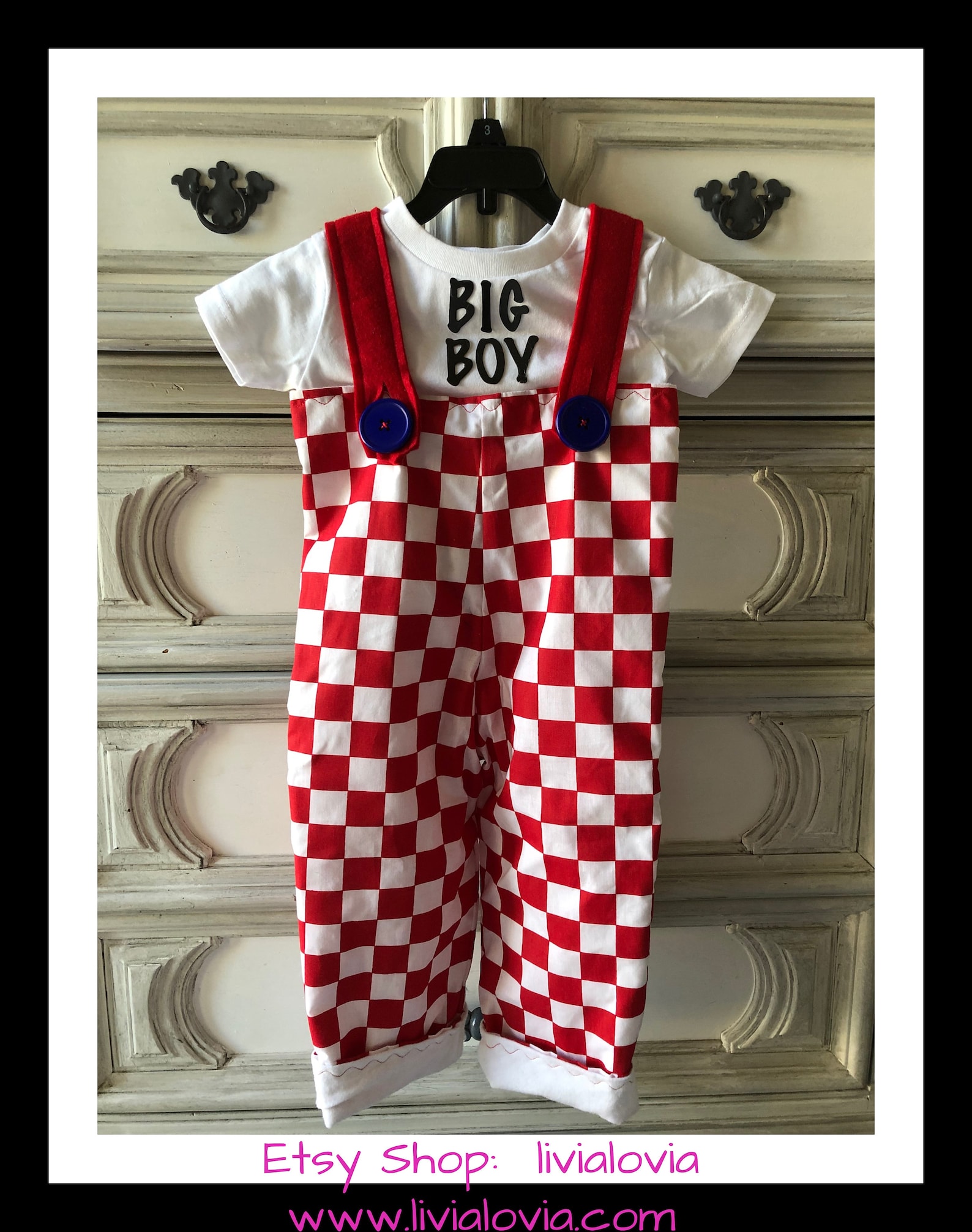 Checkered Overall Costume - Etsy
