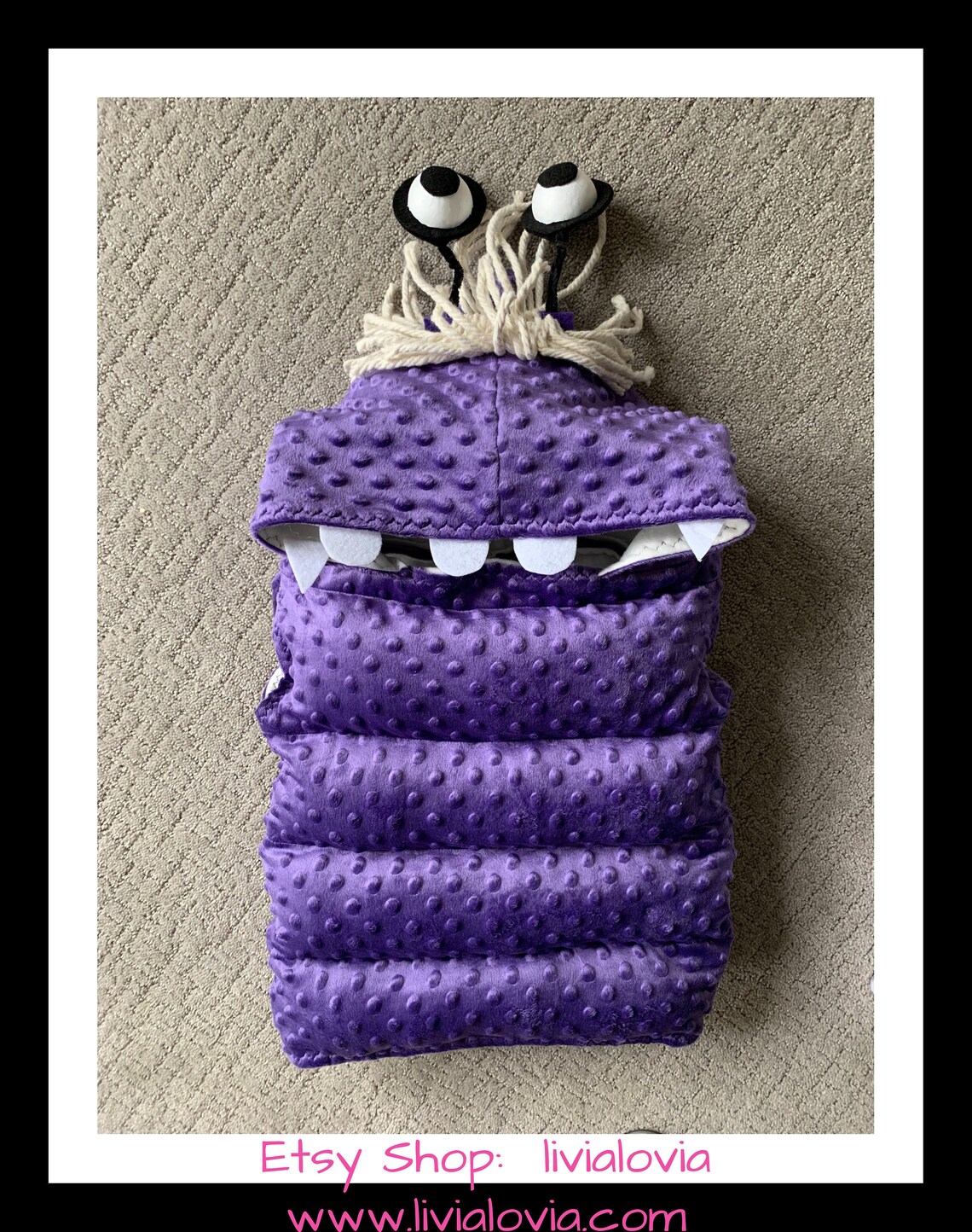 Boo Costume Purple Monster Costume - Etsy
