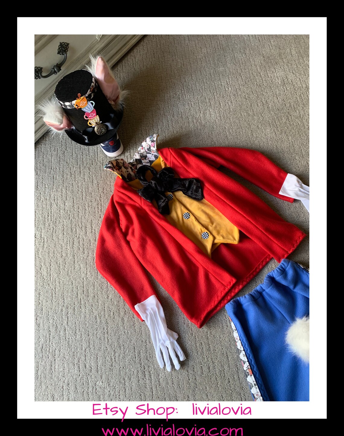 White Rabbit Costume Rabbit Costume Bunny Costume Madhatter | Etsy