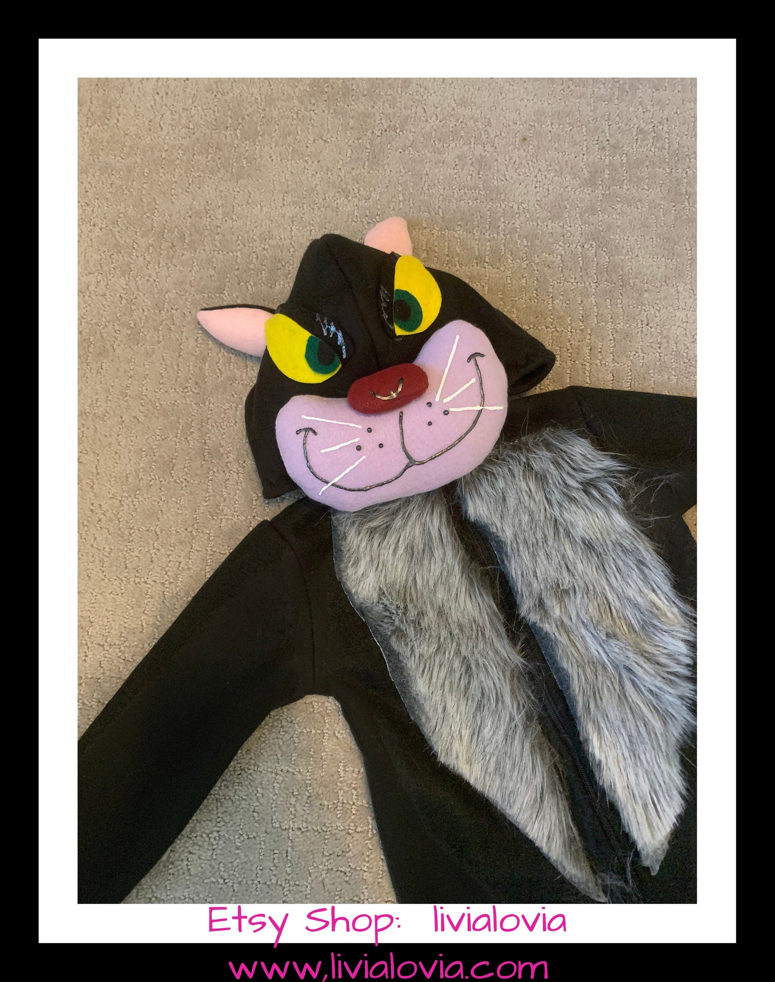 Lucifer Costume Black Cat Costume Cat Costume Kitty Costume | Etsy