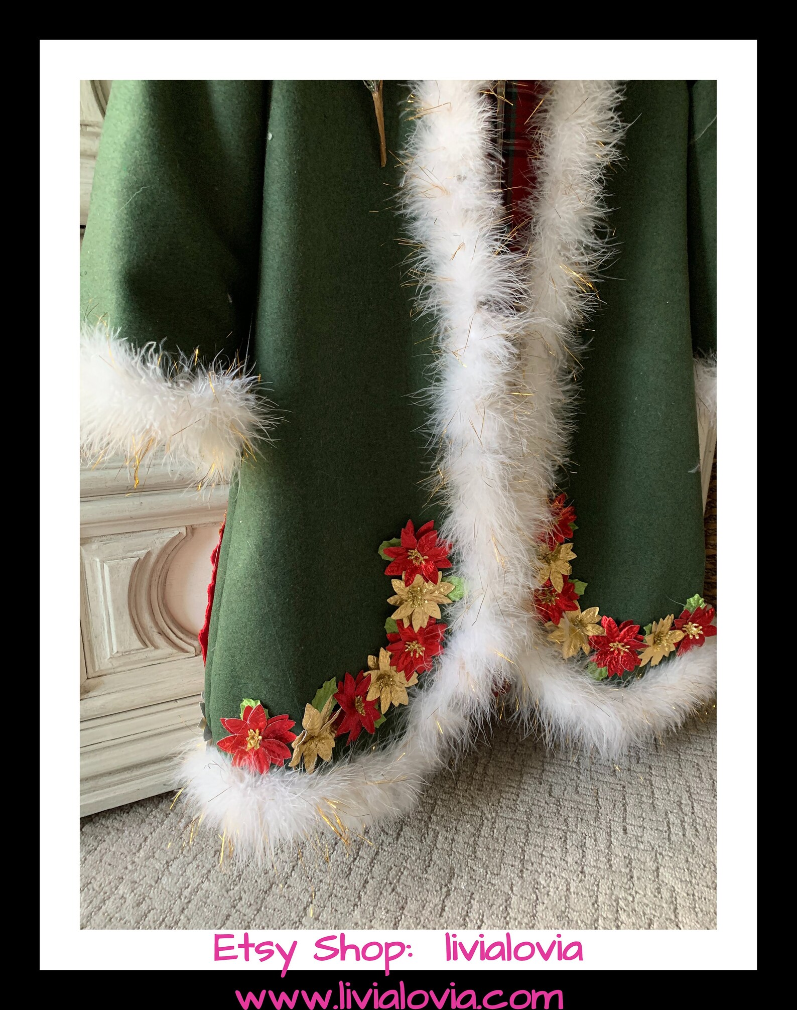 Father Christmas Wool Coat - Etsy