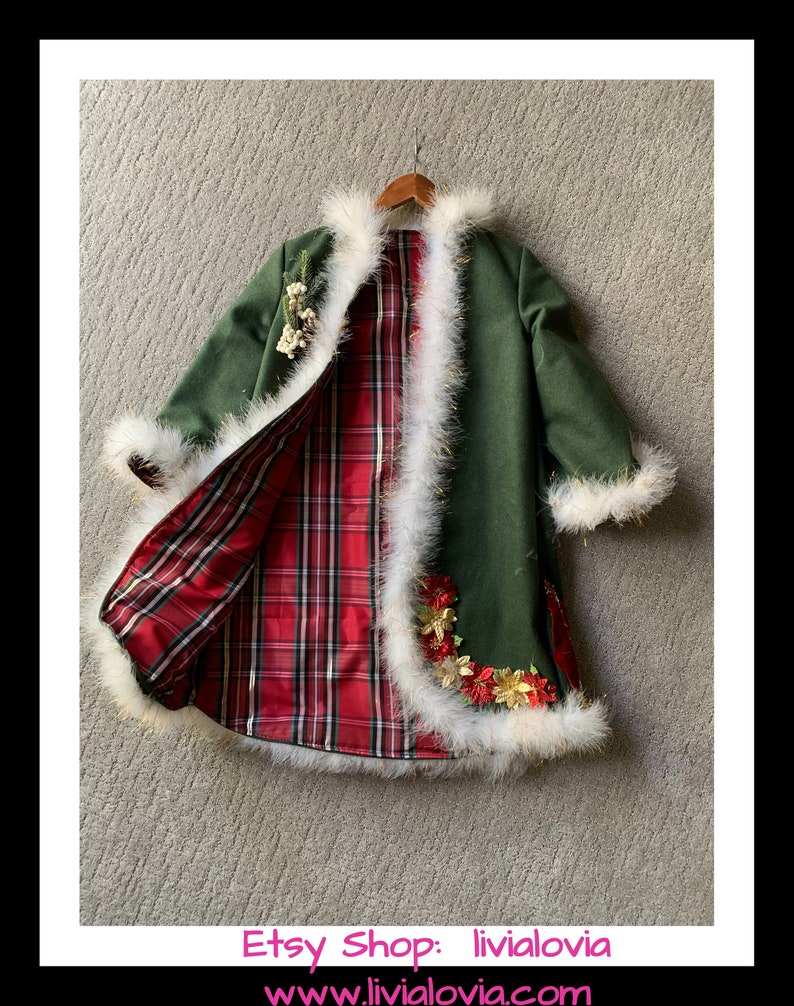 Father Christmas Wool Coat - Etsy