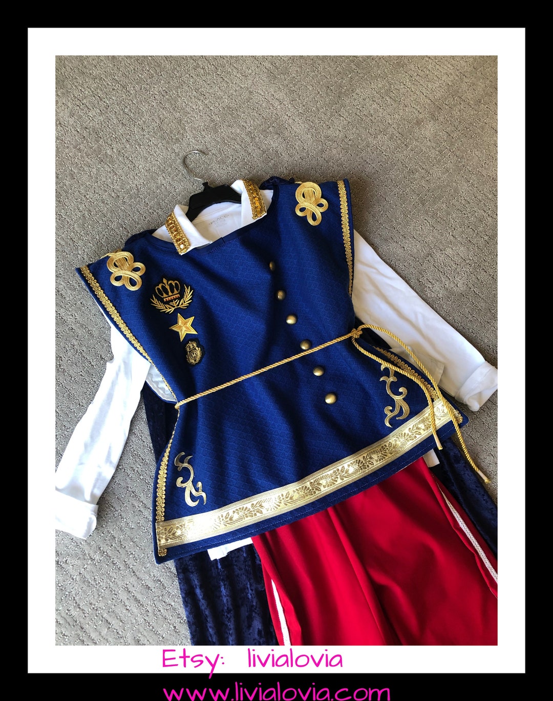Prince Charming Costume, Prince Costume, Royal Prince Costume, Knight ...
