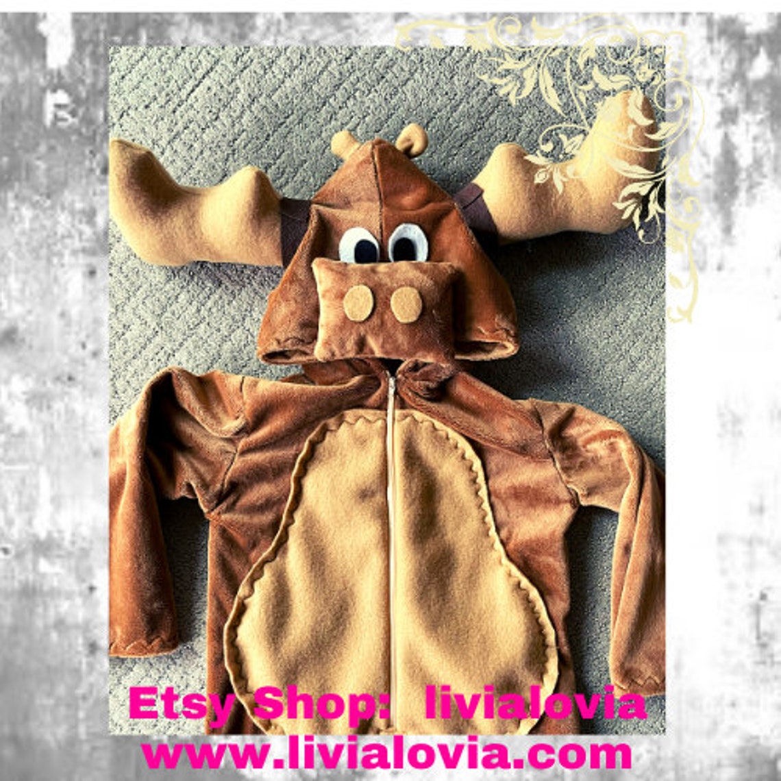 Moose Costume, Moose, Reindeer Costume, Deer Costume, Elk Costume ...