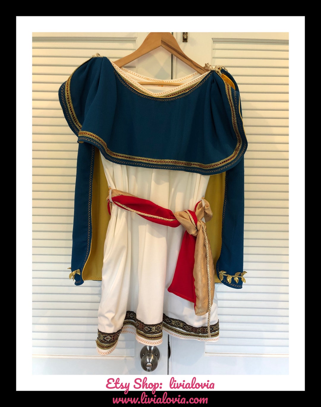 Greek Costume, Roman Emperor Costume, Toga, Caesar Costume, Ancient ...