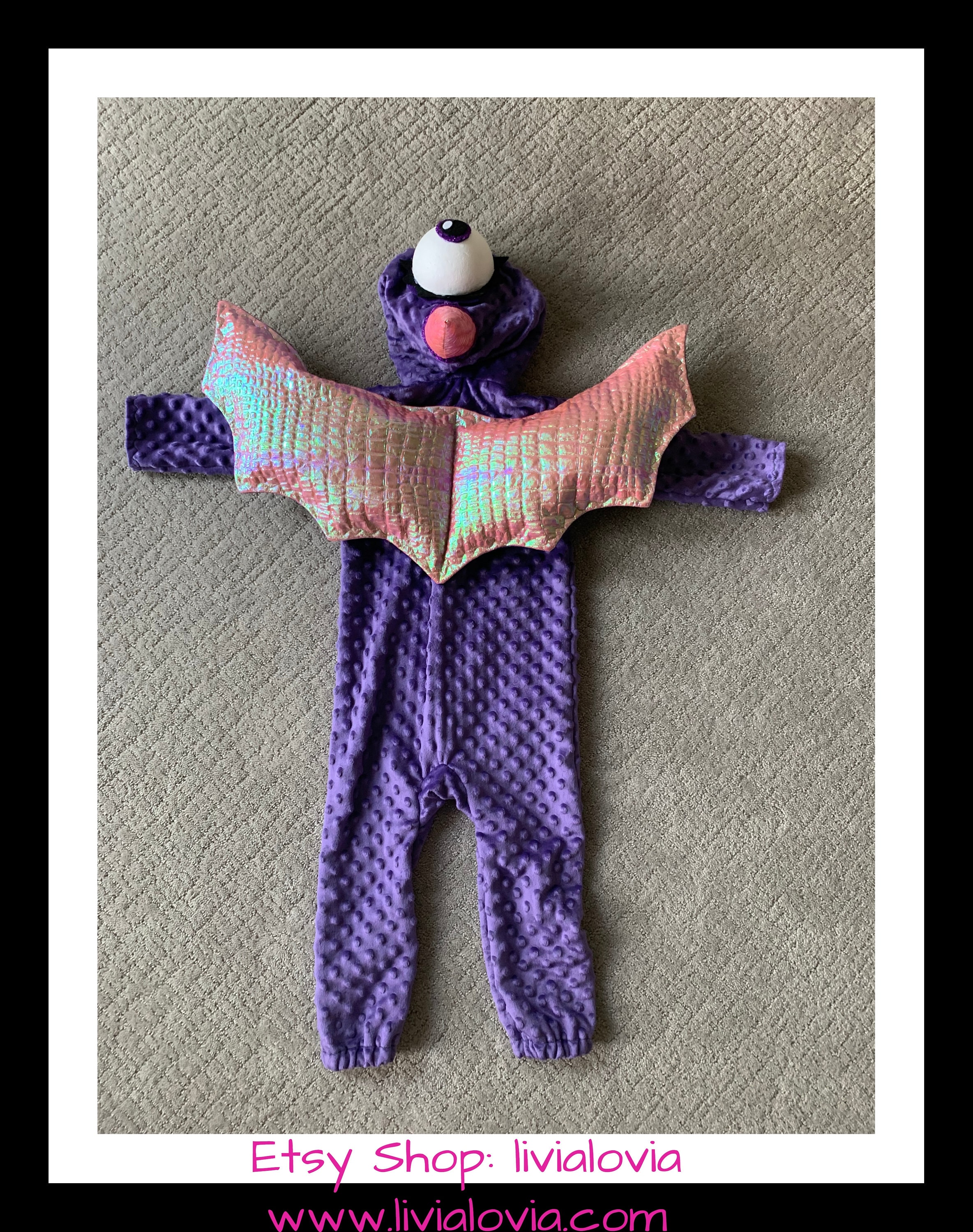 Purple People Eater Costume, Purple Monster Costume, Cyclops Costume ...