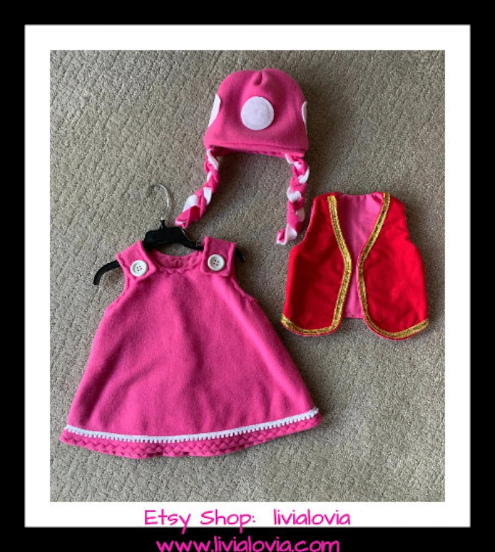 Mushroom Hat Toadstool Hat Toadette Hat Toadstool Costume - Etsy