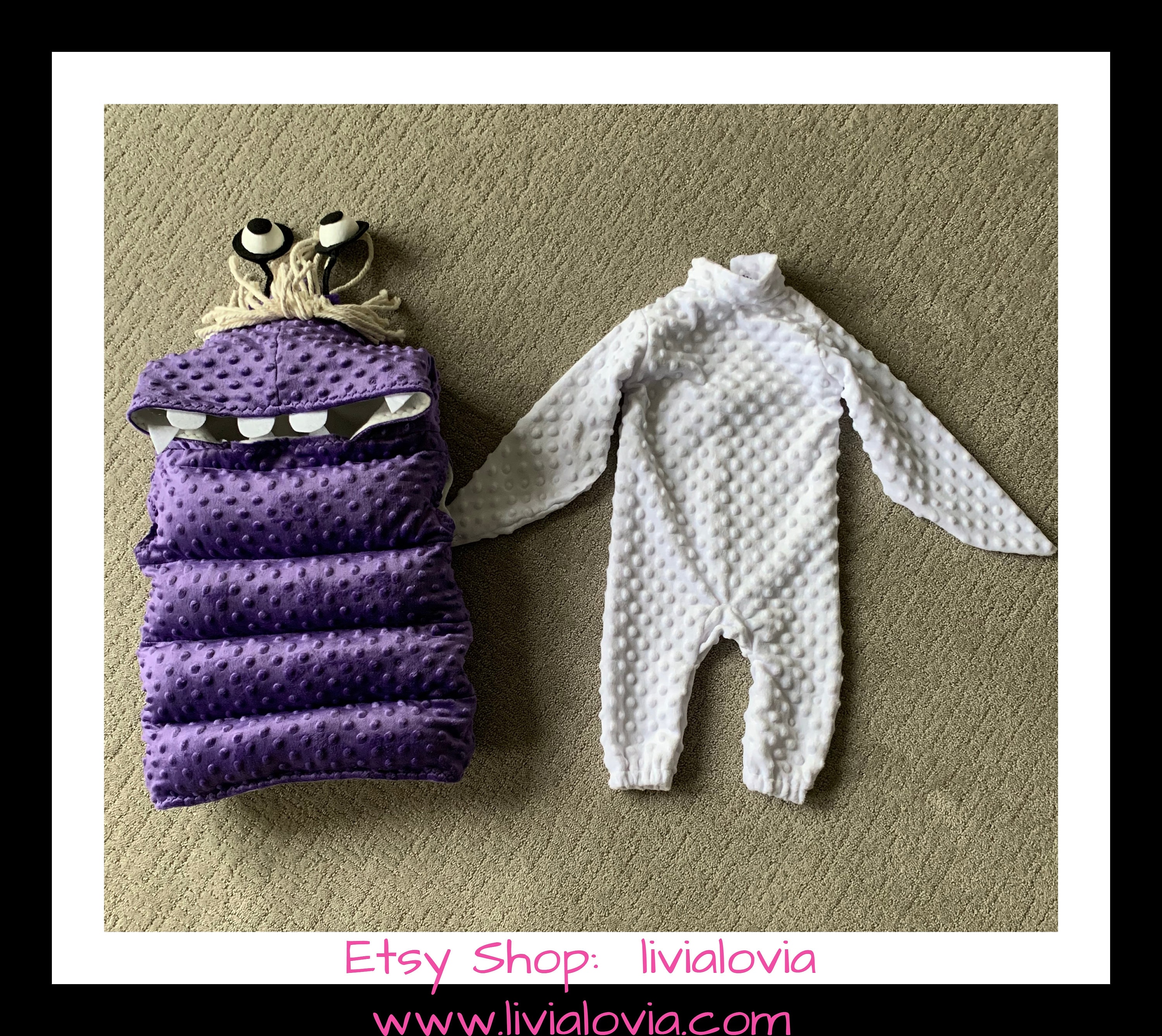 Boo Costume Purple Monster Costume - Etsy