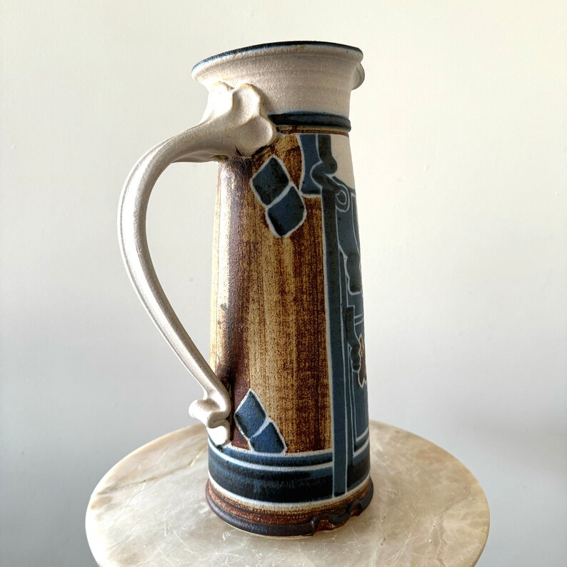 Vintage Jim Stewart Artisan Utah Made Pottery Pitcher Signed - Etsy