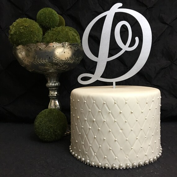Diy Monogram Cake Topper