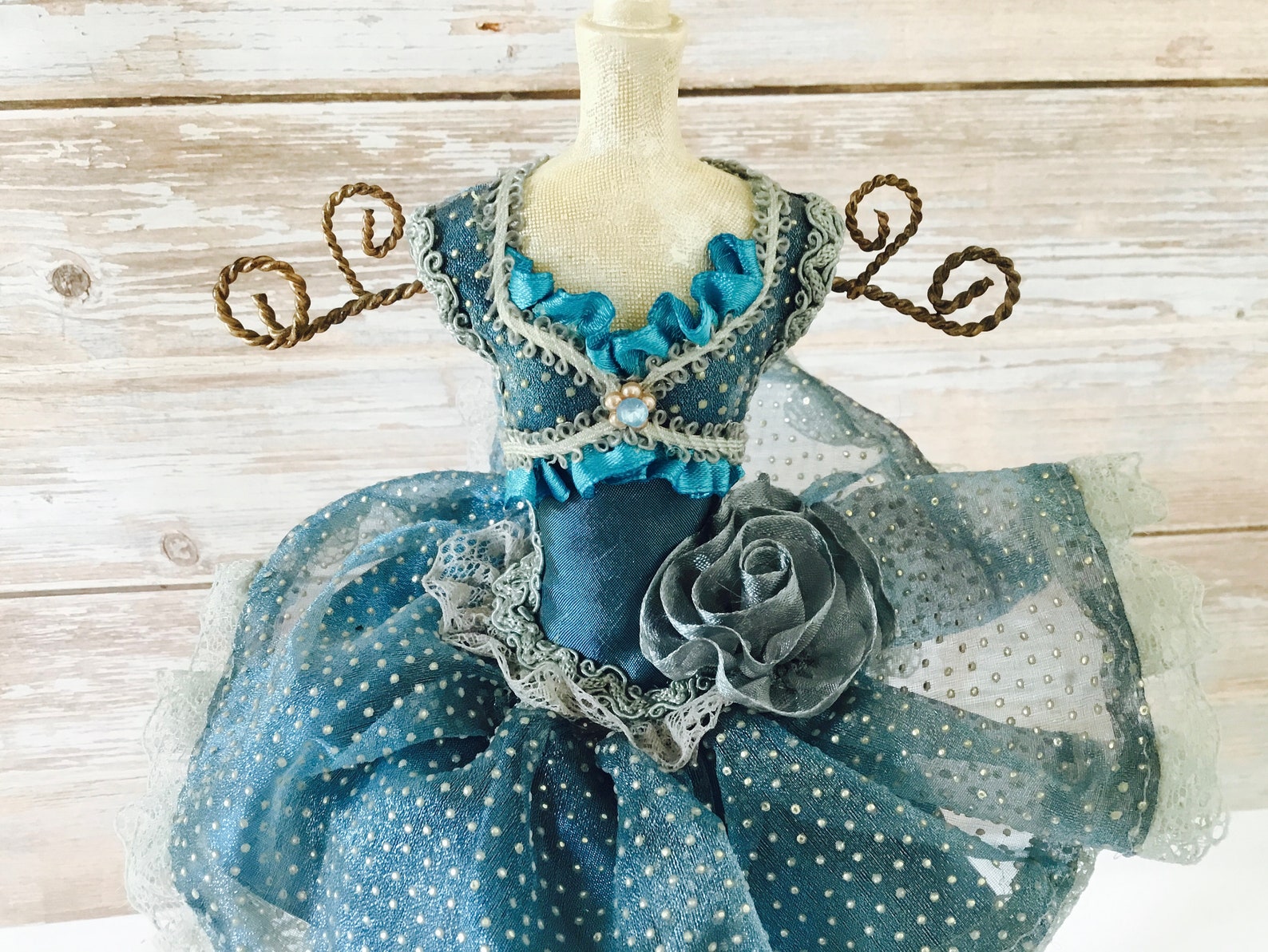 Coquette Vintage Victorian Mannequin Jewelry Display Stand Dress Holder ...