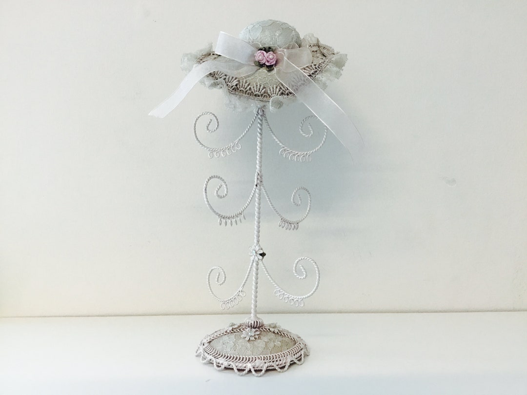 Coquette Vintage Victorian Jewelry Display Stand Earring Holder Gift ...