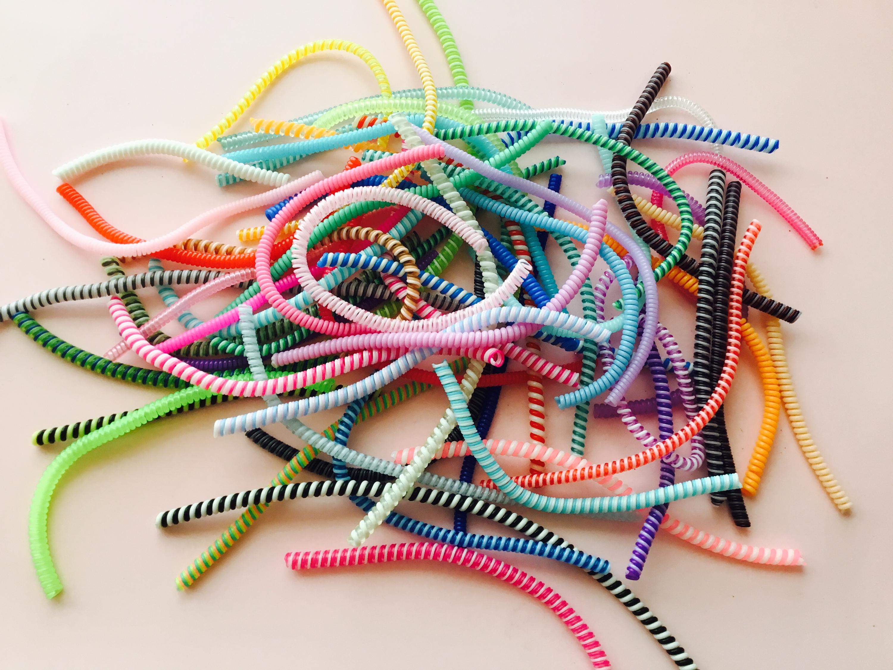 Solid / Multi / Triple Color / Cochlear Hearing Aid Twist Tube Spiral ...