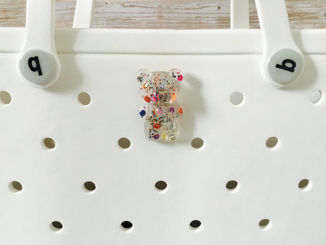 Large Jumbo Size Gummy Bear Smiley Face Happy Glitter Charm for Bogg ...