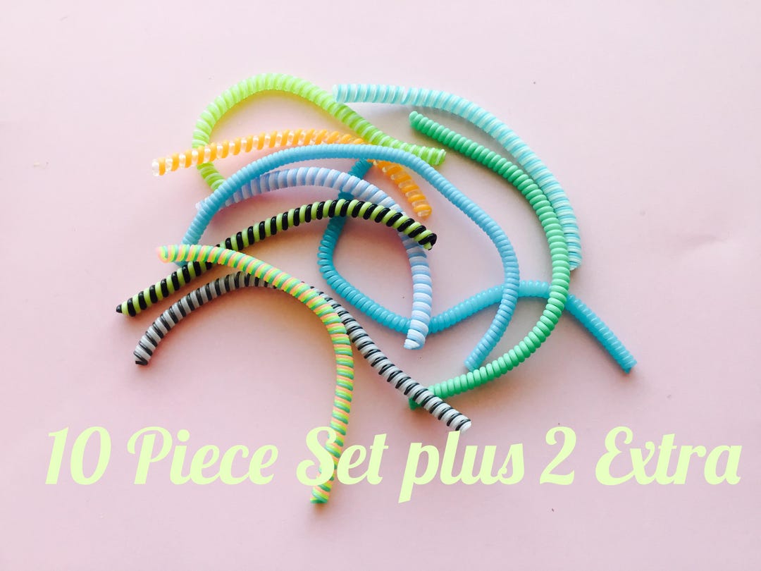 10 Piece Set Plus 2 Extra / Cochlear Hearing Aid Twist Tube Spiral Wrap ...