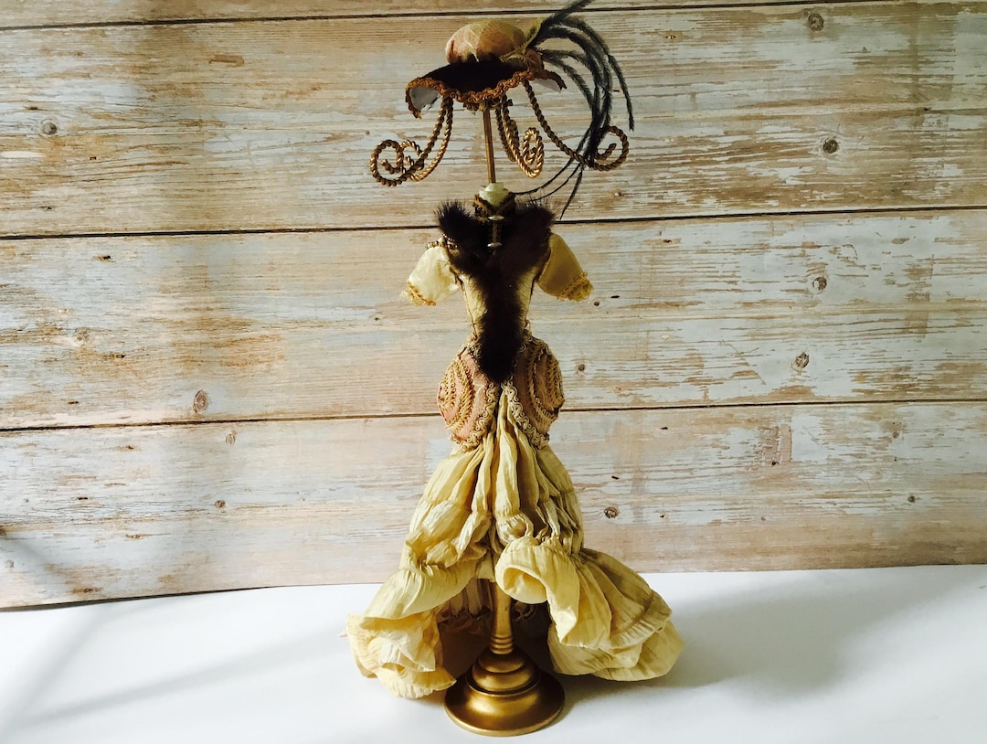 Coquette Vintage Victorian Mannequin Jewelry Display Stand Dress Holder ...