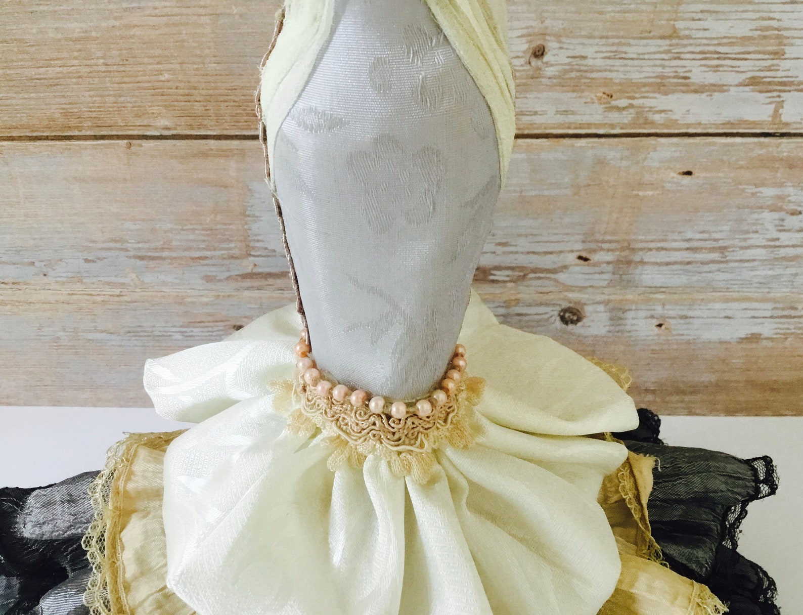 Coquette Vintage Victorian Mannequin Jewelry Display Stand Dress Holder ...