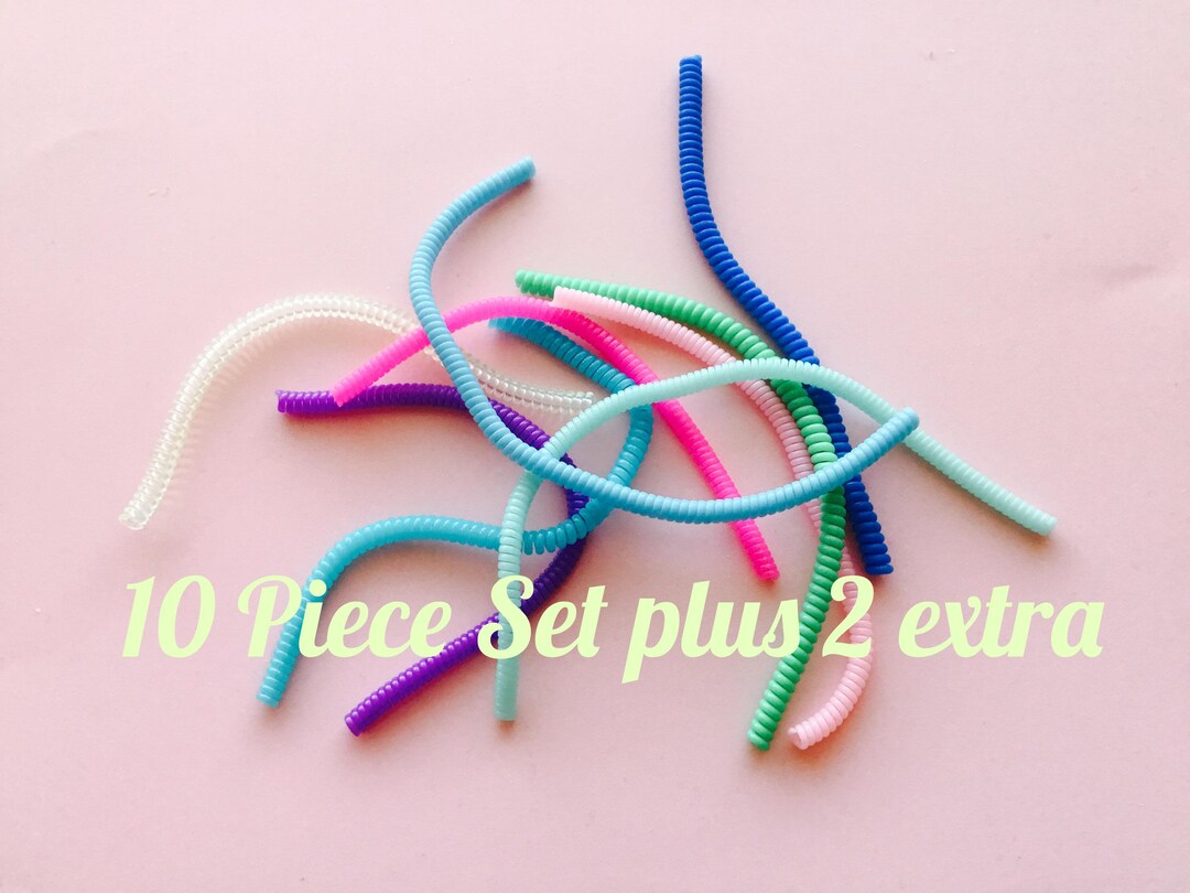 10 Piece Set / Plus 2 Extra / Cochlear Hearing Aid Twist Tube Spiral ...