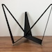 Triple Triangle Metal Table Base Legs Black for Round Top Wood Table ...