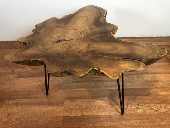 Freeform Coffee Table Natural Wood Natural Teak Freeform Coffee Table,